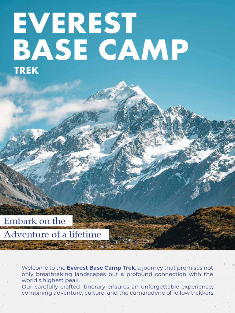 EBC Trek Brochure (World's Best Brochure) | PDF | Mount Everest