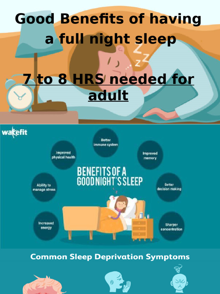 Good Benefits of Complete Good Night Sleep | PDF