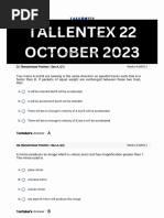 Answerkey Tallentex Class 7th Set 2 c4v1c1 | PDF