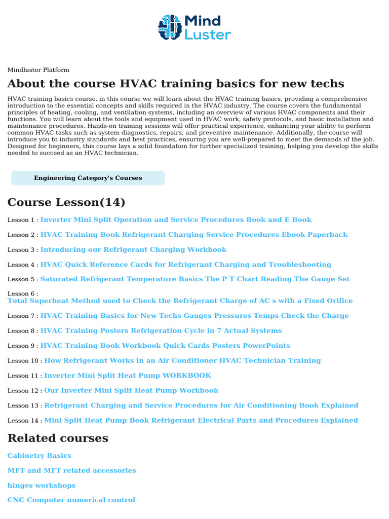 HVAC Training Basics for Beginners | PDF