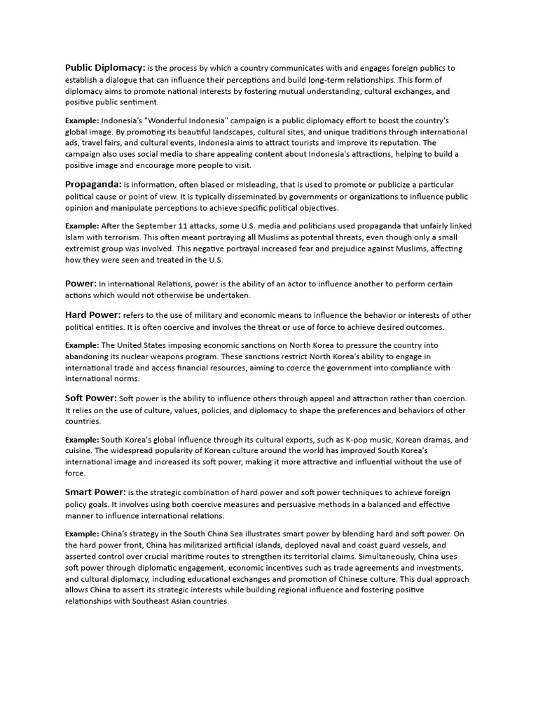 Understanding Public Diplomacy and Power | PDF | Soft Power | Hard Power