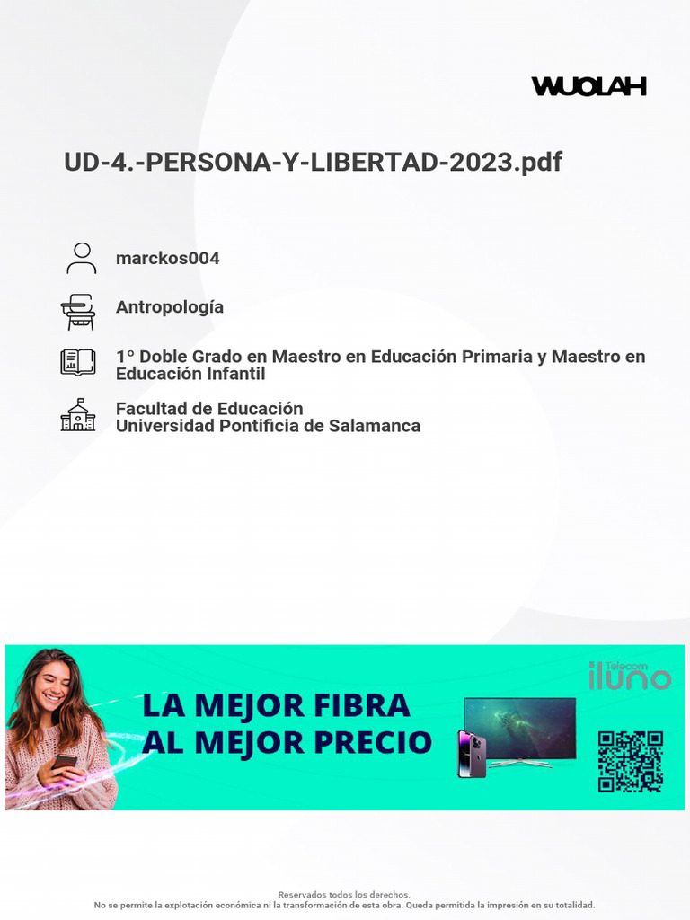 Libertad y Persona: Conceptos Clave | PDF | Libertad | Instinto