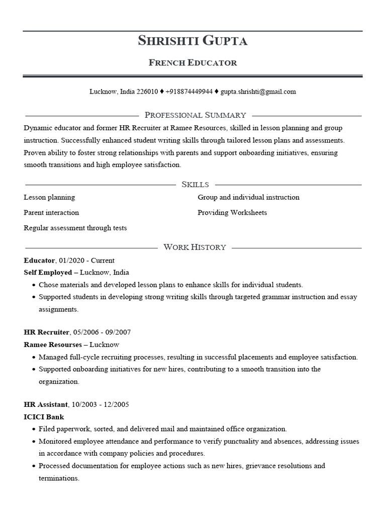 Shrishti Gupta Resume | PDF