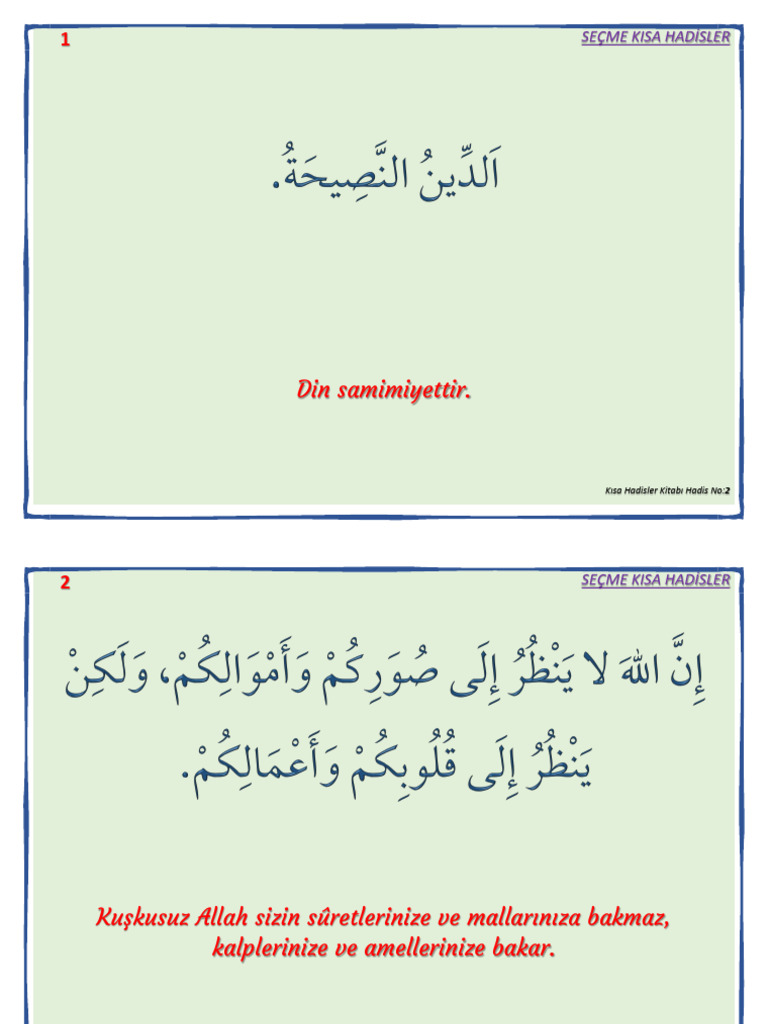 Kisa 50 Hadis Sayfa Sayfa | PDF