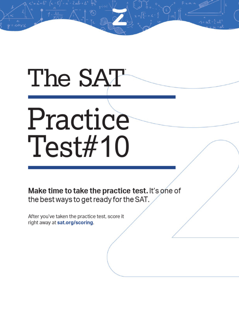 SAT Practice Test 10 with Answers | PDF | Sphere | Column