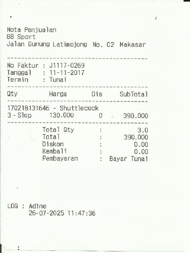 Scan Nota | PDF