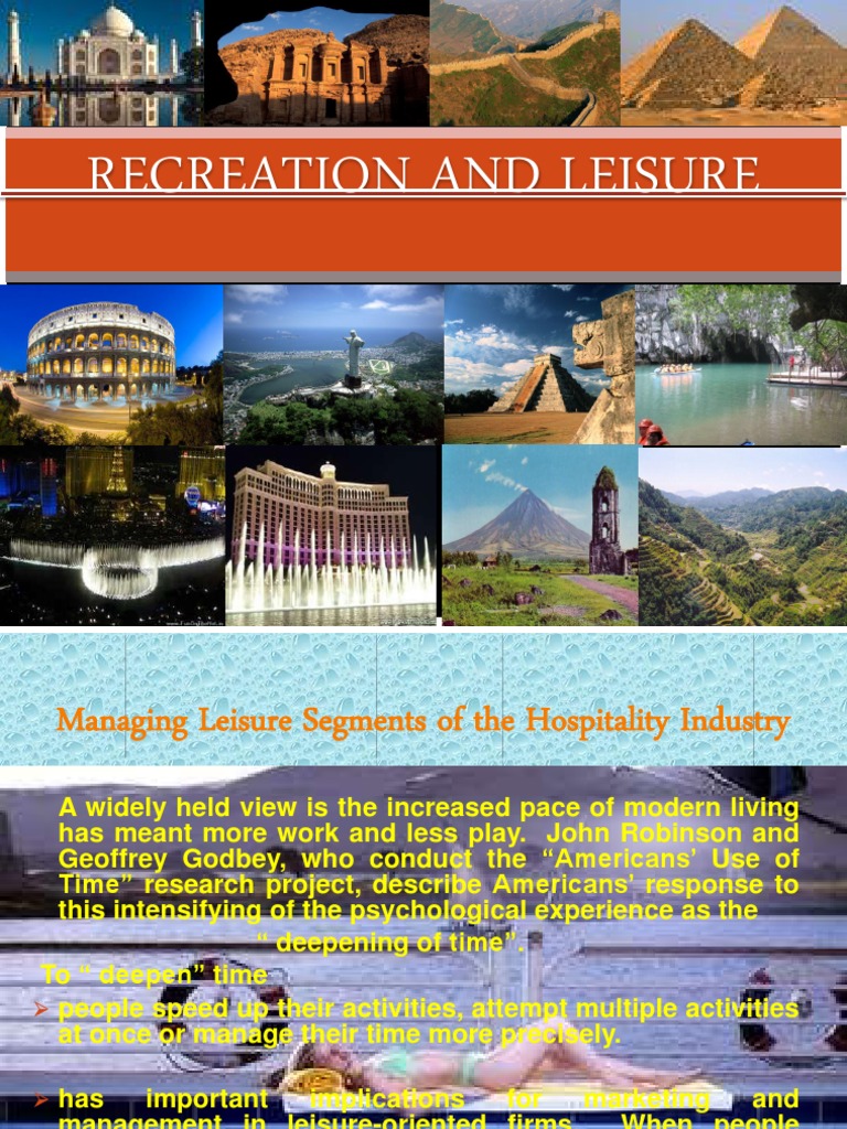 Leisure Management in Hospitality Industry | PDF | Spa | Amusement Park