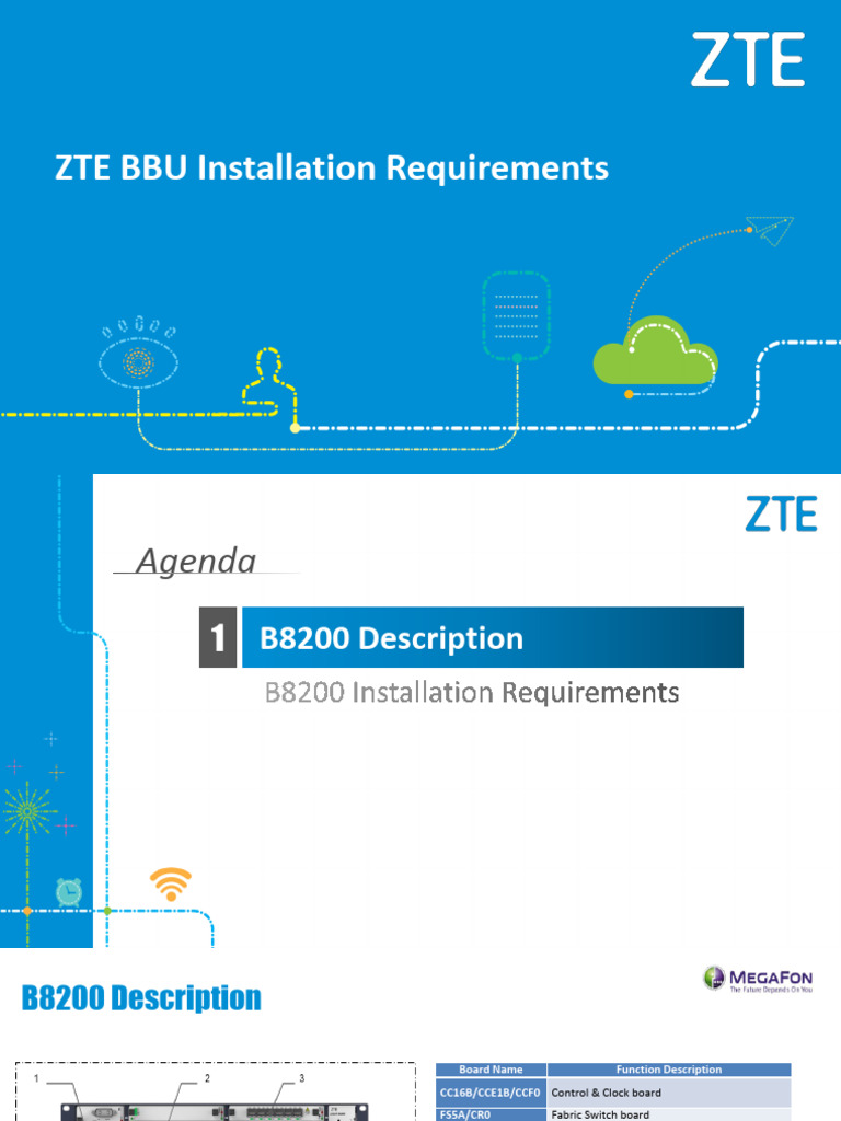 ZTE B8200 BBU Installation Guide | PDF | Heat Exchanger | Duct (Flow)