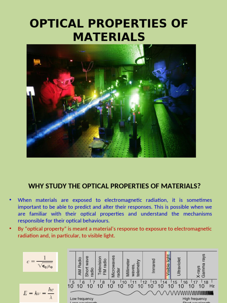 Optical Material Slides | PDF | Refractive Index | Metamaterial