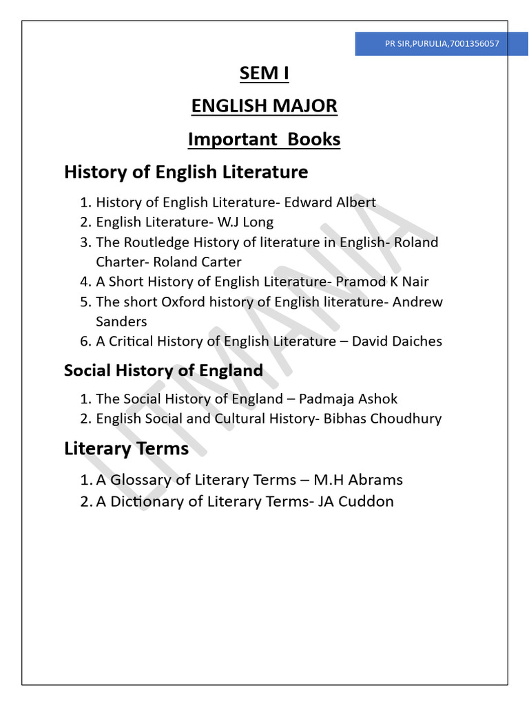 Sem I Imp Books | PDF