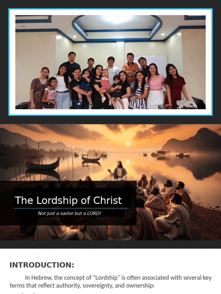 Understanding Christ's Lordship | PDF | Jesus | God