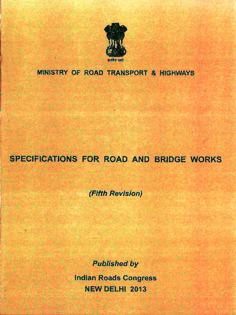 Morth Specification Fifth Revision | PDF