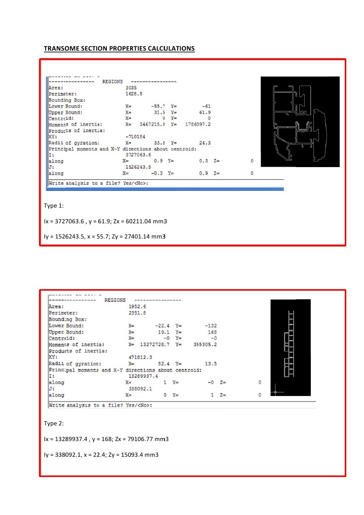 Section Properties Calculations | PDF
