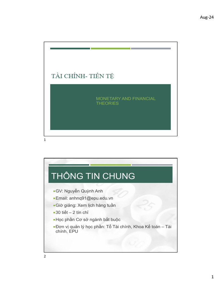 C1 - Tong Quan Tai Chinh | PDF