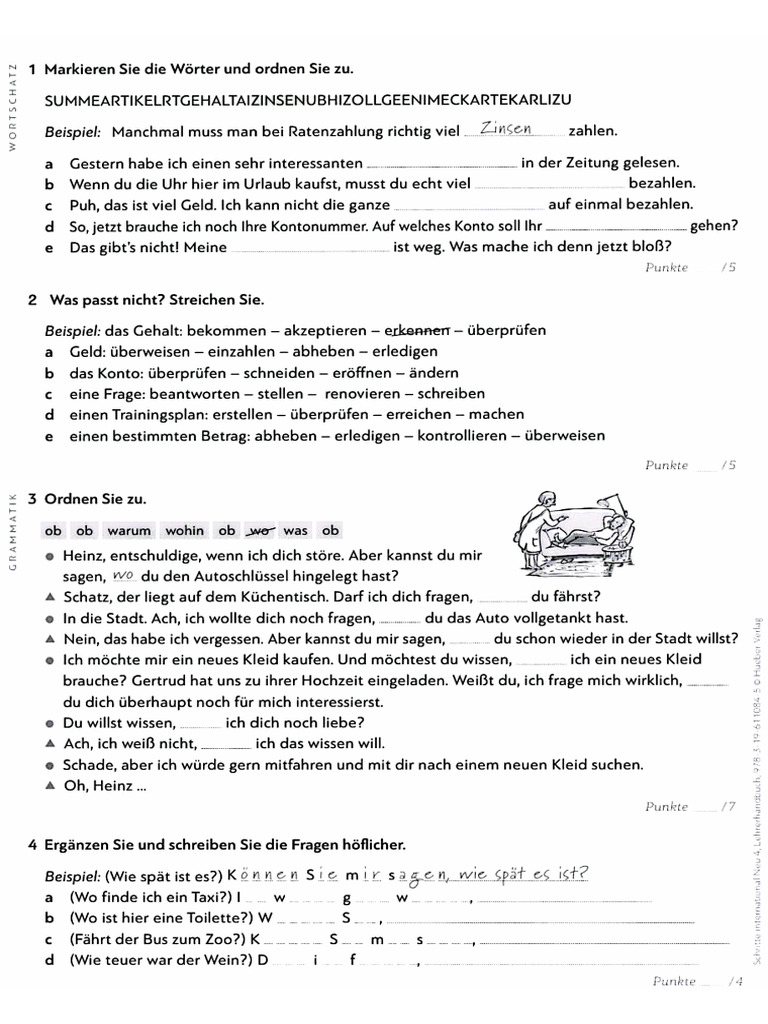 Schritte Internation Test Zu Lek 13 - 1 | PDF