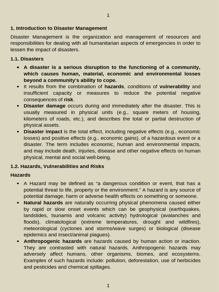 Understanding Disaster Management Basics | PDF | Natural Disasters ...