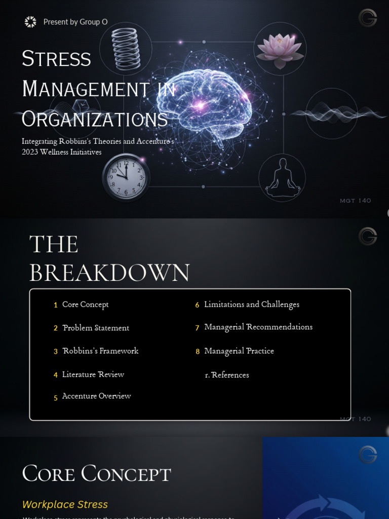 Stress Management Group O | PDF | Stress Management | Psychological ...