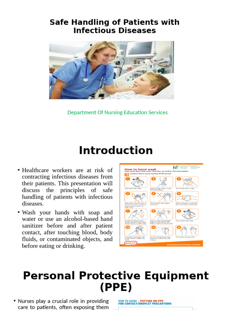 Safe Patient Handling for Infectious Diseases | PDF | Infection ...