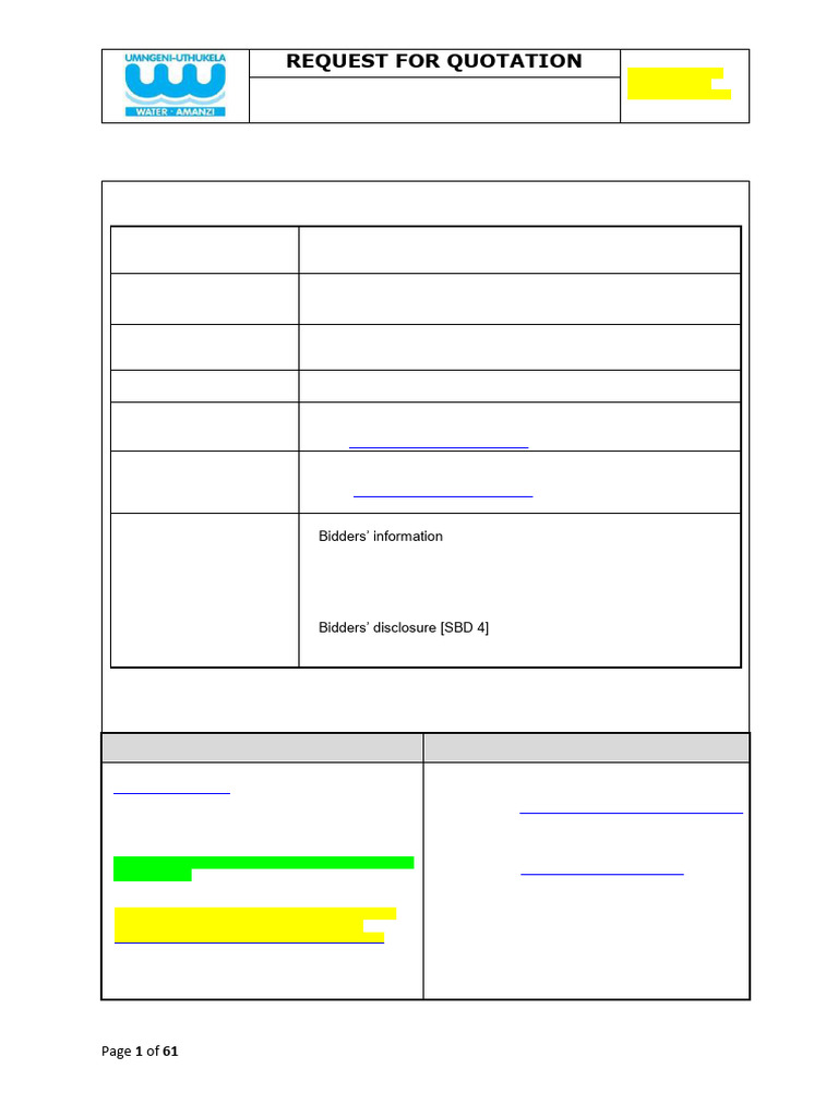 Mkondeni Radiators CC RFQ Invitation | PDF | Guarantee | Tractor