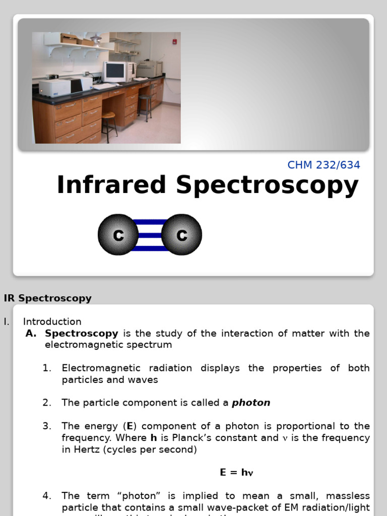 Infrared Spectroscopy Basics and Applications | PDF | Infrared ...