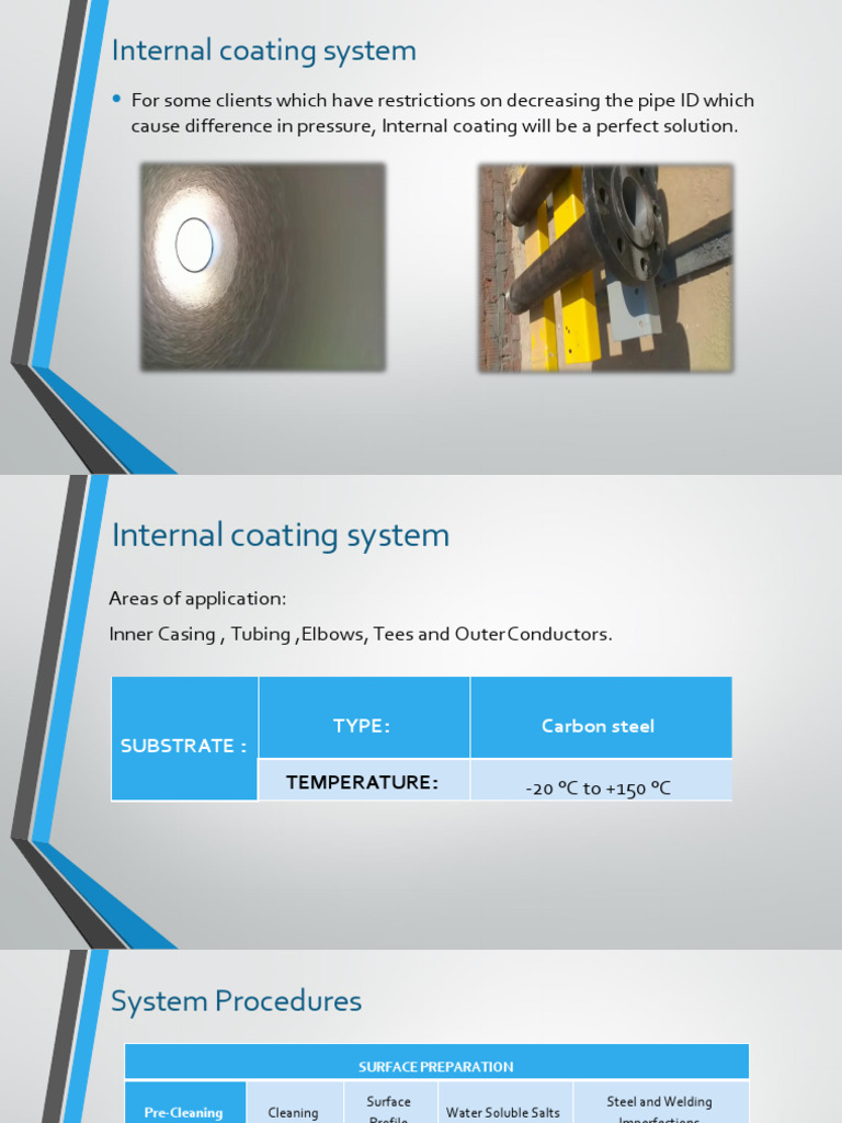 Internal Pipe Coating Solutions | PDF | Pipe (Fluid Conveyance) | Materials