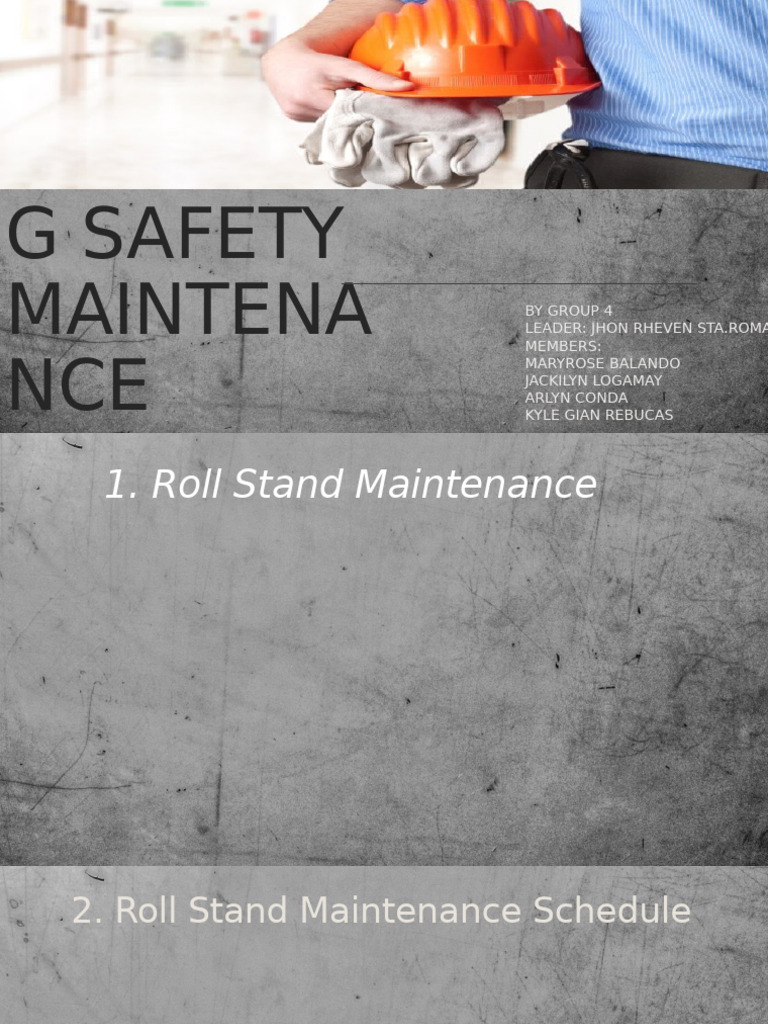 Operating Safety Maintenance | PDF