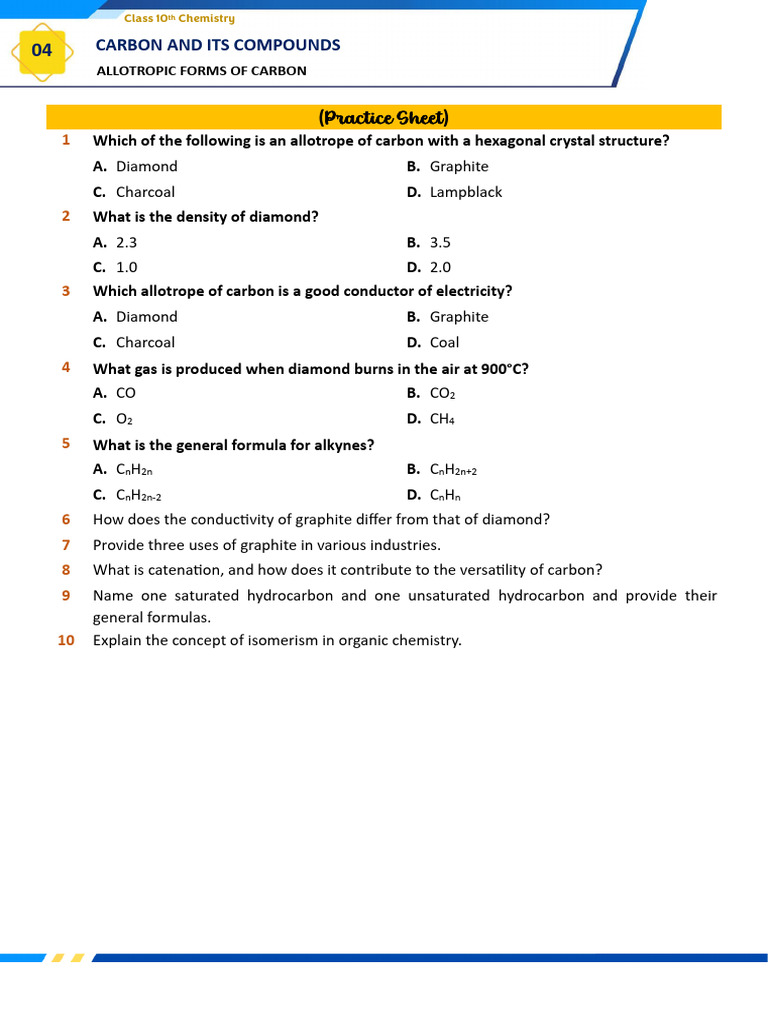 Allotropic Forms of Carbon Explained | PDF