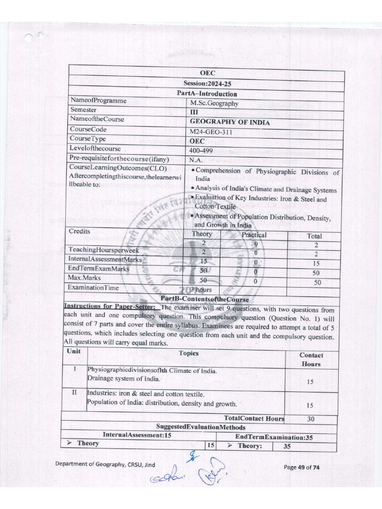 M.sc. 3rd Sem Oec | PDF