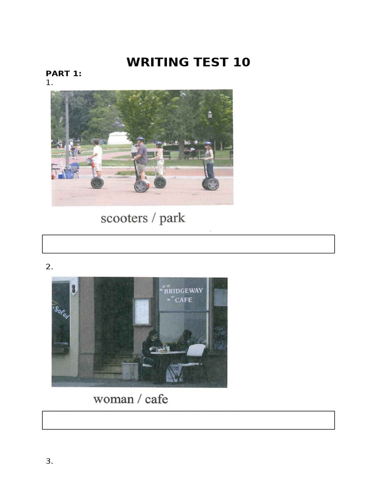Writing Test 10 | PDF