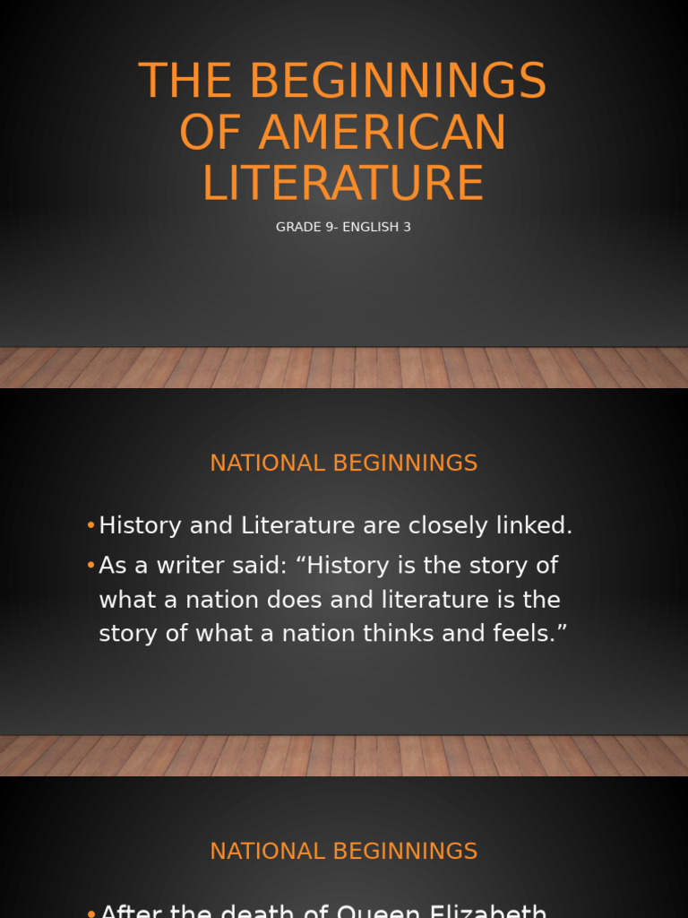 American Literature's Historical Roots | PDF | Thirteen Colonies | The ...