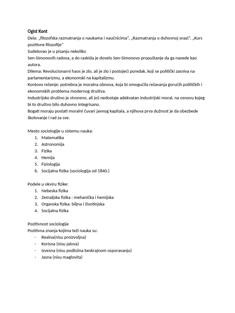 Ogist Kont | PDF