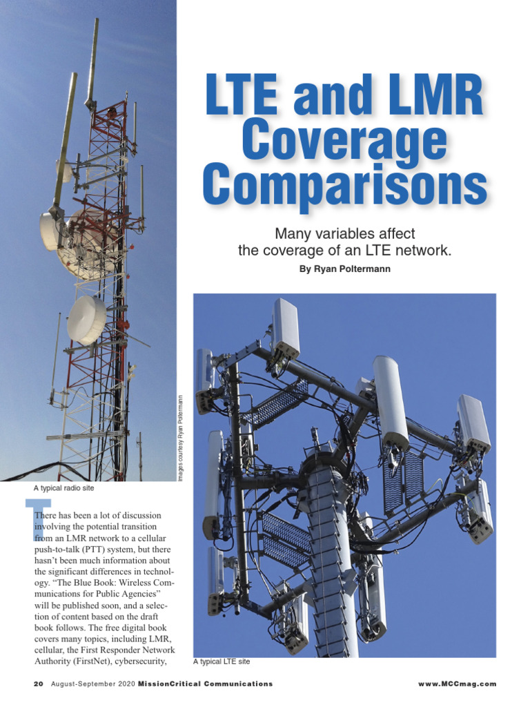 LTE and LMR Radio Comparisons | PDF | Cellular Network | Radio