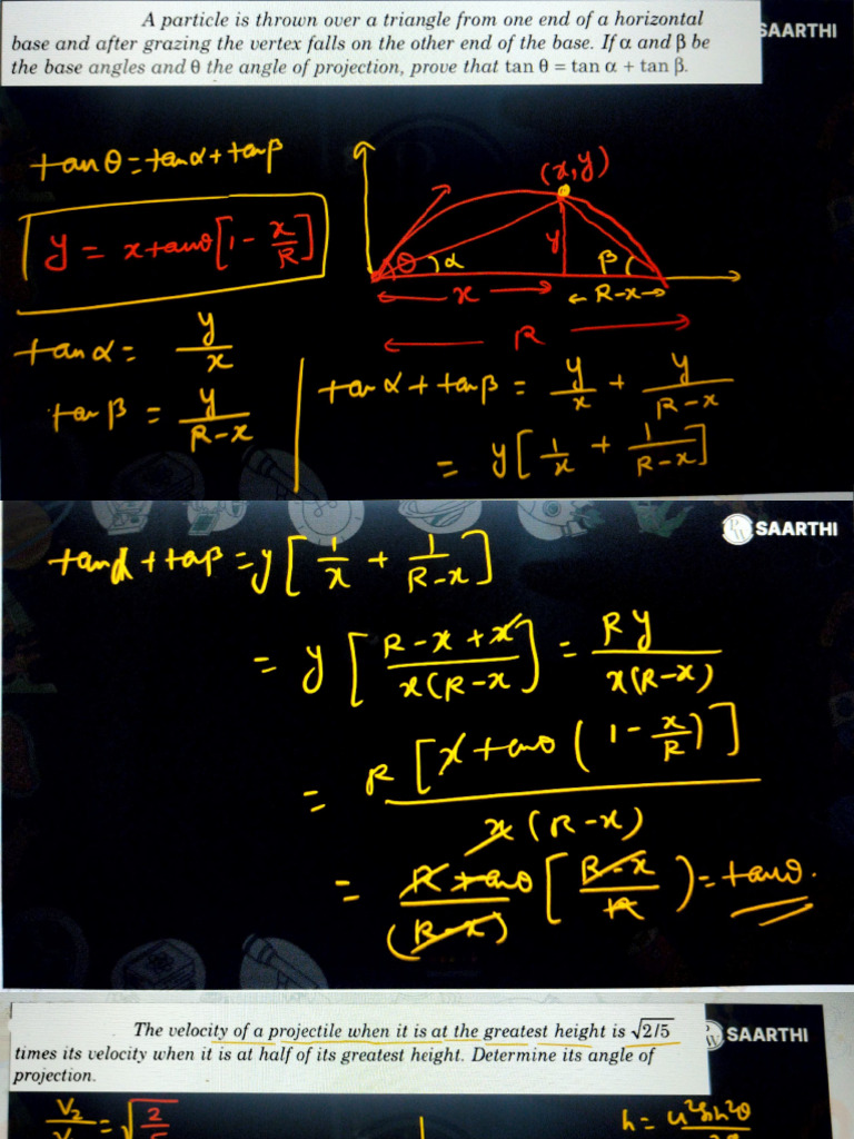 Projectile Question Practice | PDF | Acceleration | Mechanics