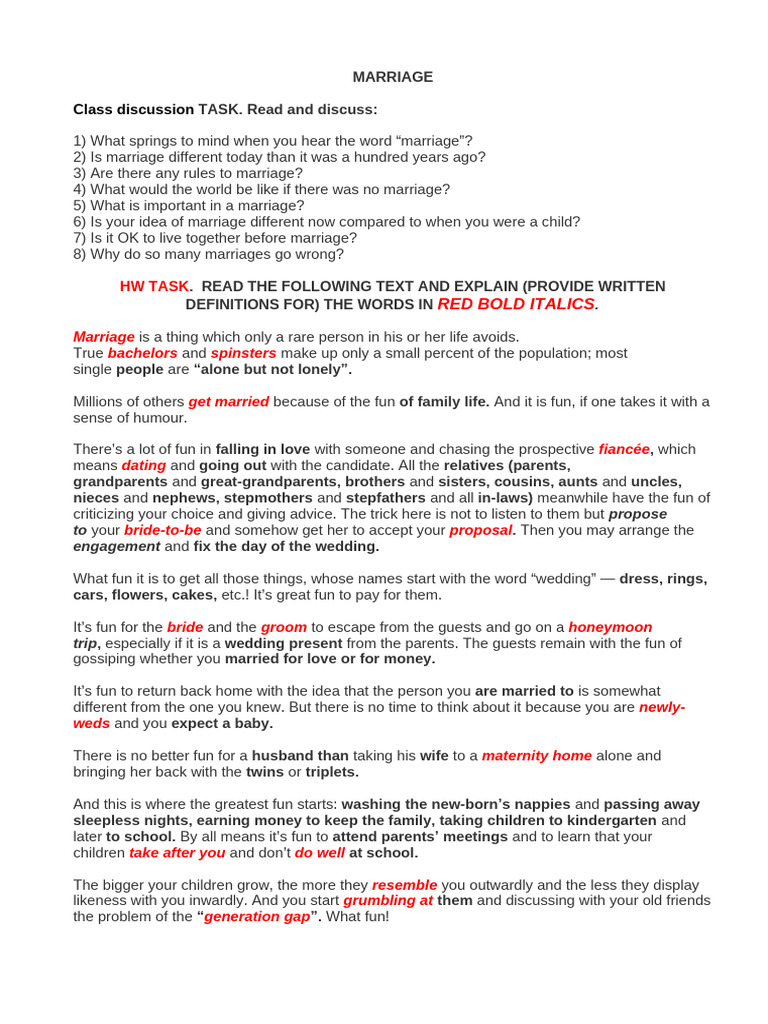 Marriage | PDF | Marriage | Stepfamily