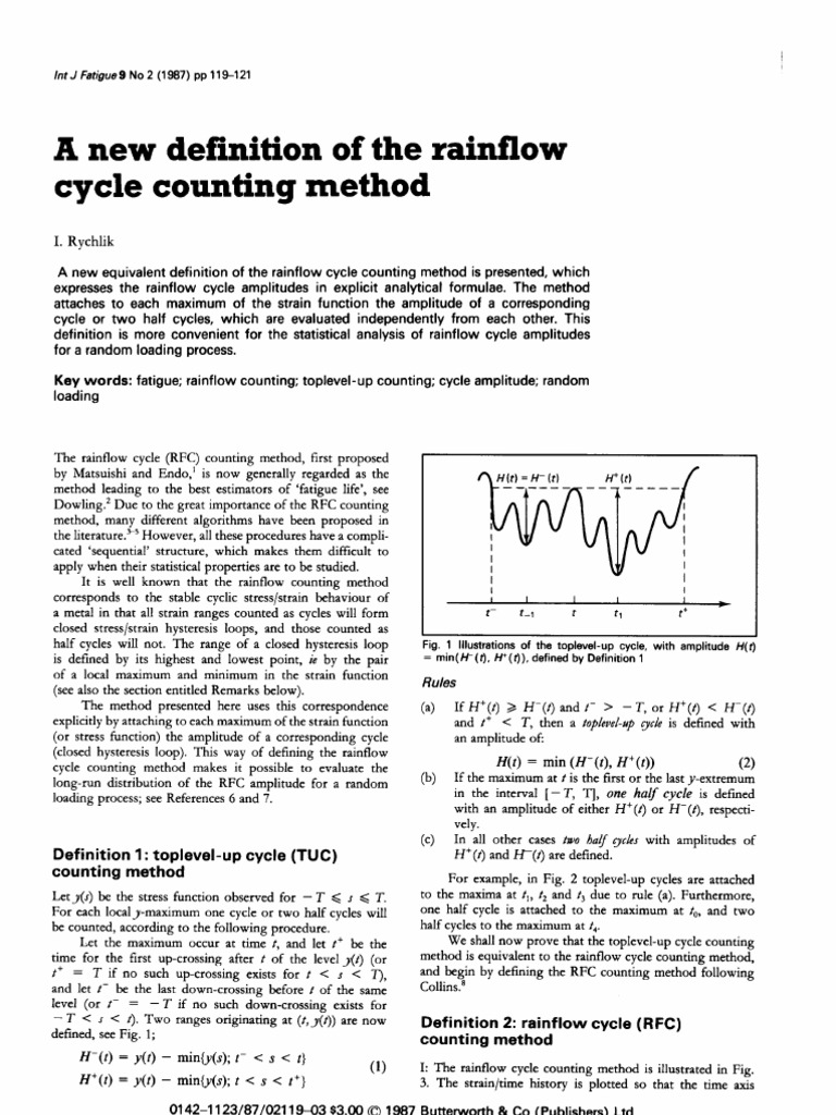 A New Definition of The Rainflow Cycle Counting Method | PDF | Maxima ...