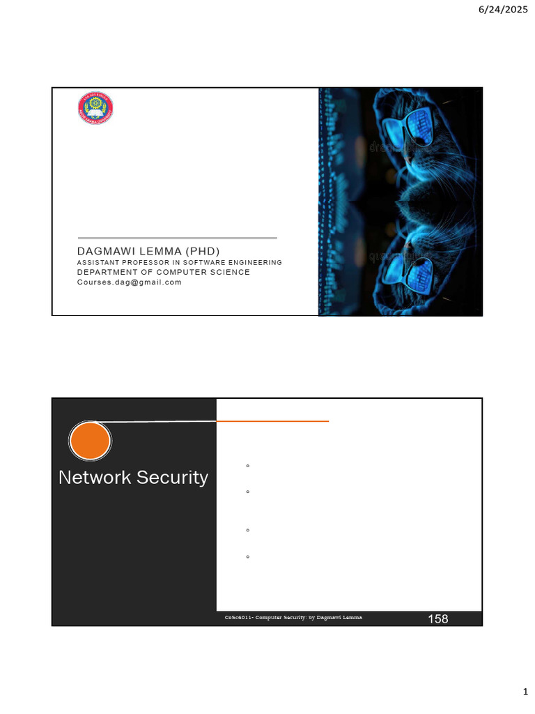 Chapter 6 - Introduction To Network Security | PDF | Security ...