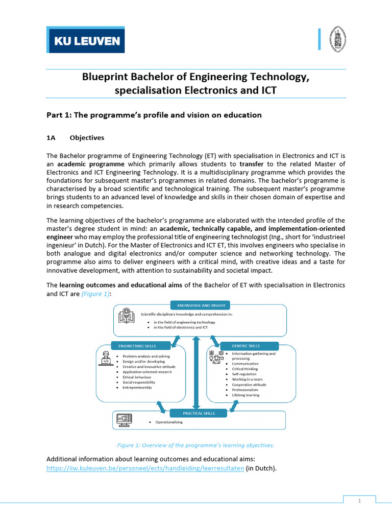 Bachelor in Electronics and ICT Overview | PDF | Educational Assessment ...