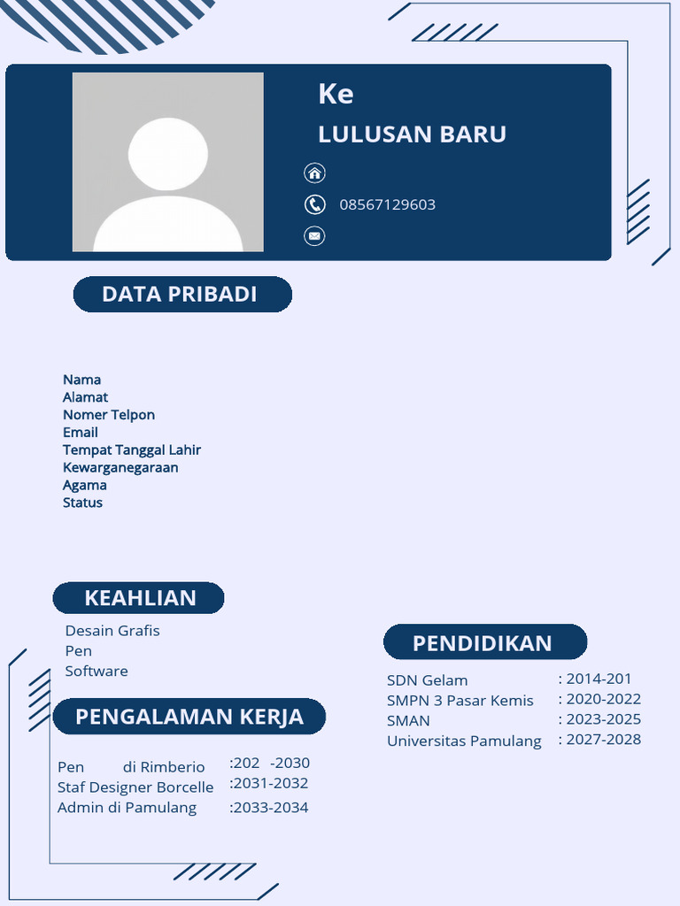 Profil Kendario: Desain Grafis & Pengalaman | PDF