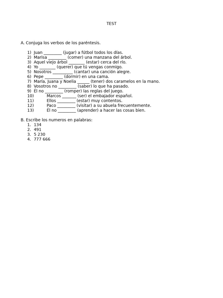 Test Unidad 8 | PDF