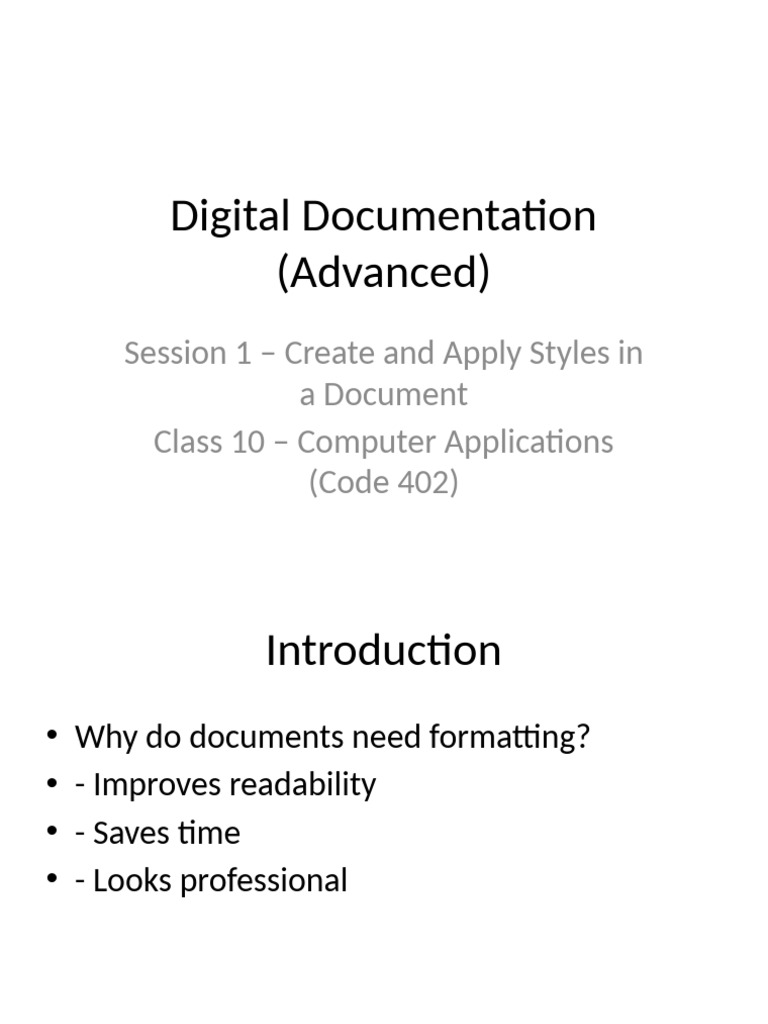 Digital Documentation Session1 | PDF