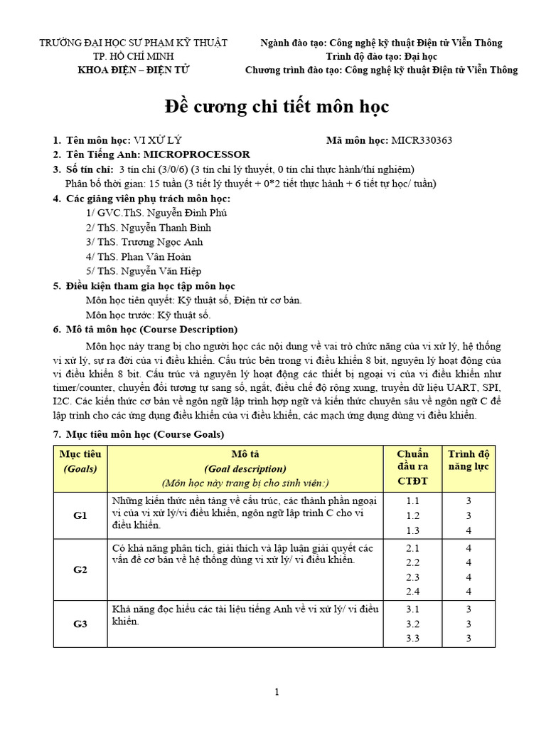 MICR330363-Vi Xu Li - de Cuong Chi Tiet | PDF