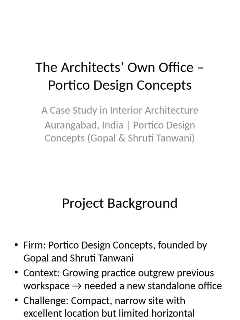 Portico Design Case Study | PDF | Architectural Design | Architecture