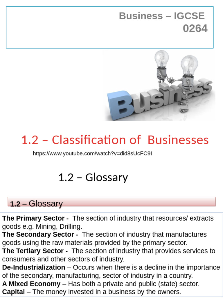 Business Sector Classification Guide | PDF | Tertiary Sector Of The ...