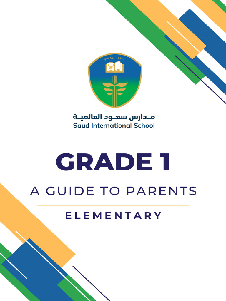 Grade 1 Parent Guide 2025-2026 | PDF