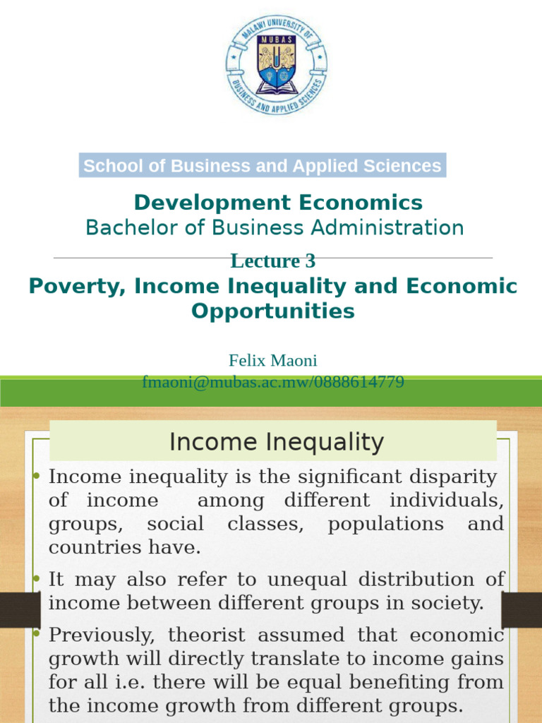 Understanding Income Inequality and Poverty | PDF | Gini Coefficient ...