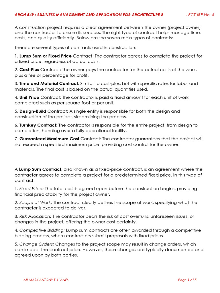 Business Management 2 Lecture 4 | PDF | Cost | Business Economics