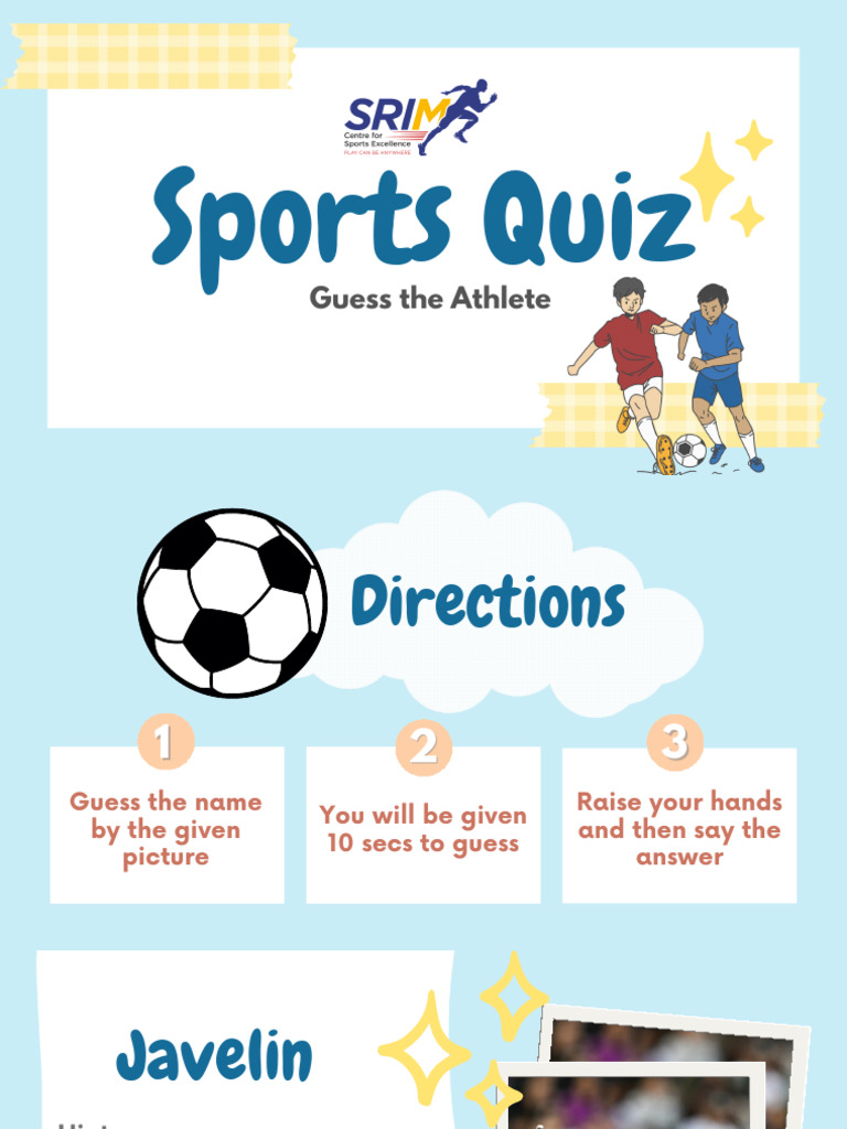 Sports Quiz: Guess the Athlete | PDF