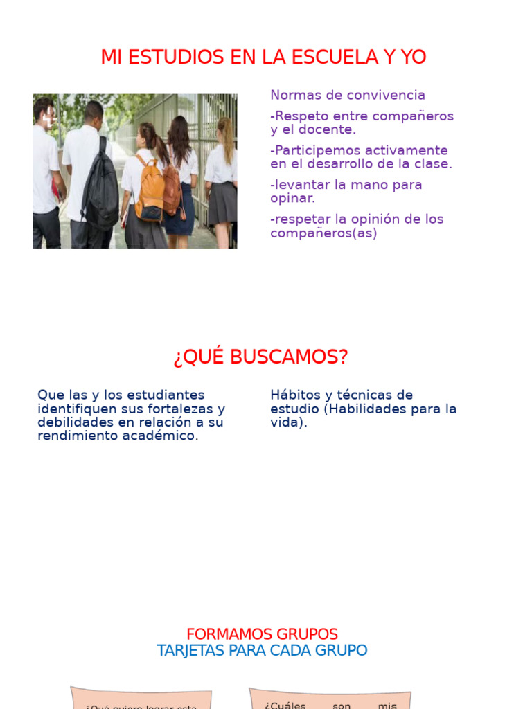 Mi Escuela y Yo | PDF