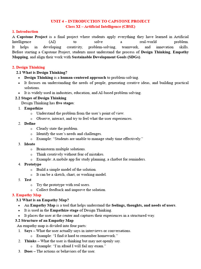 Unit 04 Capstone Project | PDF | Design Thinking | Artificial Intelligence