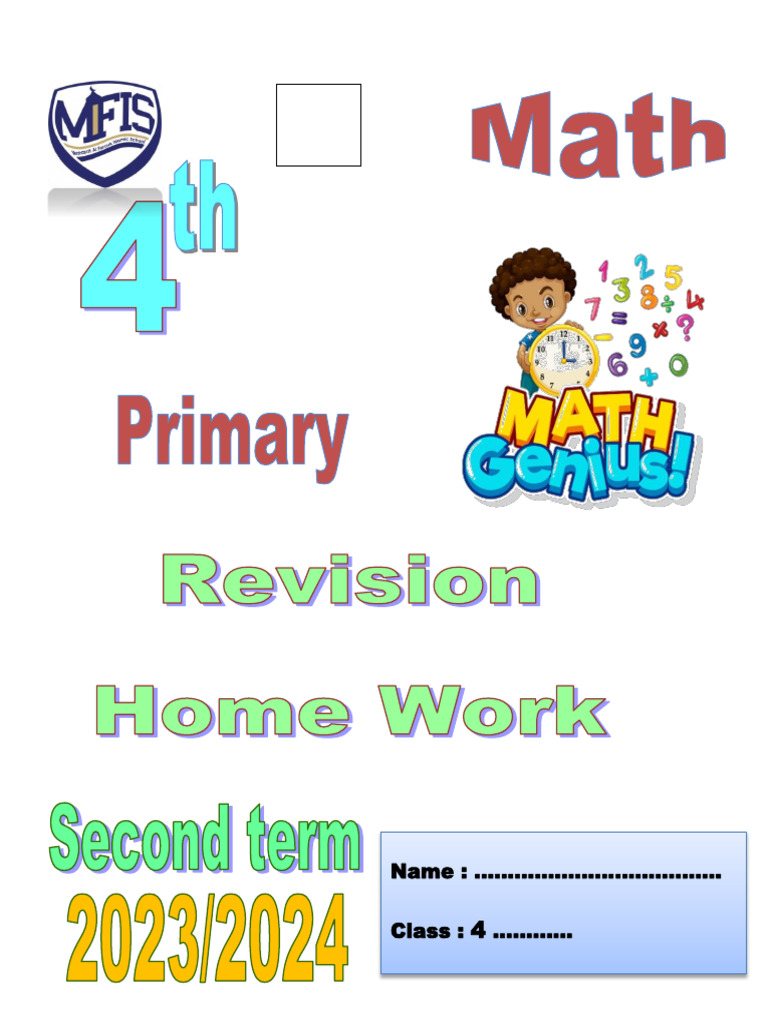 4th Prim Revision Sheet - HW (Final) | PDF